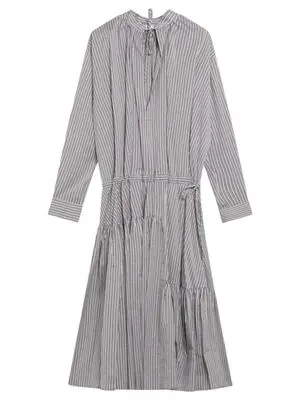 Dries Van Noten Dries Van Noten Striped Shirt Dress Gray