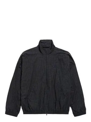 Balenciaga Checked Zip-up Jacket - Navy/dark Green