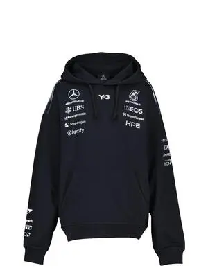 Y3 Mercedes Amg Petronas Oversized Hoodie - Black