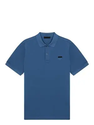 Prada Short-sleeved Polo Shirt - Light Blue