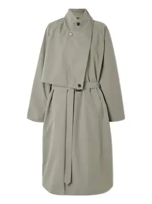 TIBI Tibi Belted Layered Shell Trench Coat