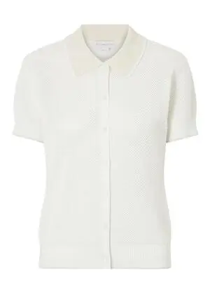 STELLA MCCARTNEY Stella McCartney Open-Knit Cotton Polo Shirt