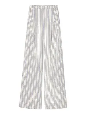 FORTE_FORTE Forte Forte Striped Wide Leg Trousers