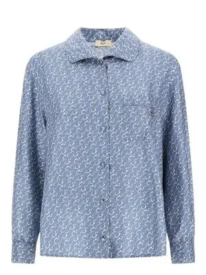 Herno Printed Long Sleeve Shirt - Light Blue