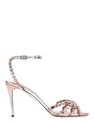 AQUAZZURA Aquazzura Tequila Crystal Embellished Stiletto Sandals