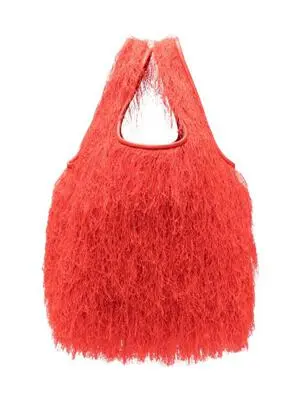 Dries Van Noten Top Handle Handbag - Red
