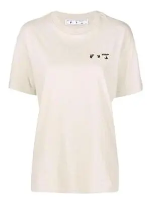 Off-White Logo Crewneck T-shirt - White