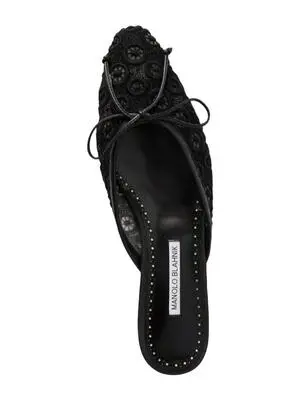 MANOLO BLAHNIK Manolo Blahnik Flat Bow Detailing Shoes