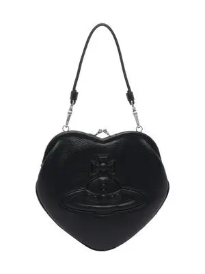 VIVIENNE WESTWOOD Heart Shoulder Bag - Black