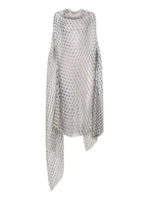 DRIES VAN NOTEN Dries Van Noten Asymmetrical Printed Draped Dress