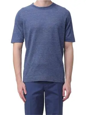 Brunello Cucinelli Short-sleeve Ribbed T-shirt - Blue