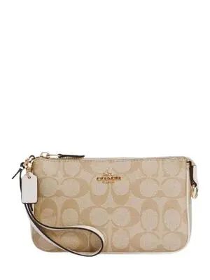 COACH Printed Wristlet - Nude