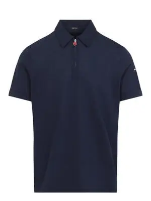 Kiton Half Zip Polo Shirt - Black