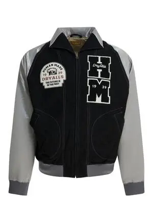 HUMAN MADE Varsity Bomber Jacket With Sagara Patches - Black