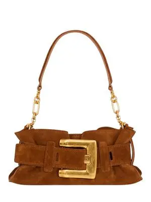 Balmain Anthem Mini Shoulder Bag - Brown