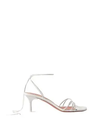 AMINA MUADDI Amina Muaddi Strappy Sandals With Lace-Up Ankle Ties