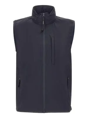 Aspesi Zip-up Hooded Vest - Black