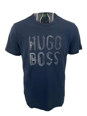 Hugo Boss Item O-neck Short-sleeved T-shirt - Blue