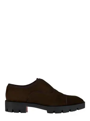 CHRISTIAN LOUBOUTIN Almond Toe Oxford Shoes - Brown