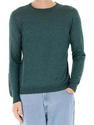 GRAN SASSO Round Neck Long Sleeve Jumper - Blue