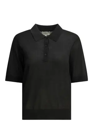 Loulou De Saison Migo Fluid Cashmere Polo - Black
