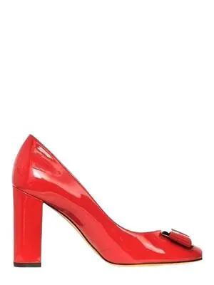 FERRAGAMO High Heel Pumps With Bow Detail - Red
