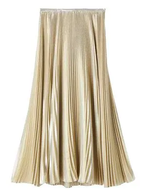 JOSEPH Pleated Midi Skirt - Gilded