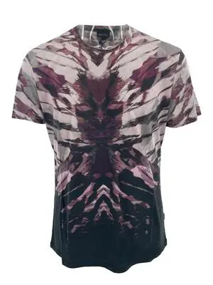Just Cavalli Tie-dyed Short-sleeved T-shirt - Black
