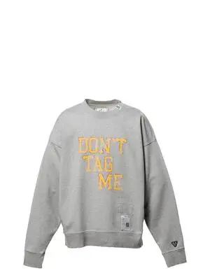 Mihara Yasuhiro Don't Tag Me" Printed Sweatshirt - Grey