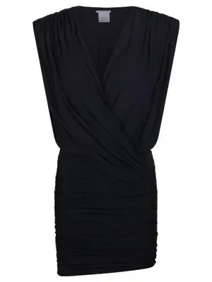 AMAZUIN Candice Ruched Mini Dress - Black