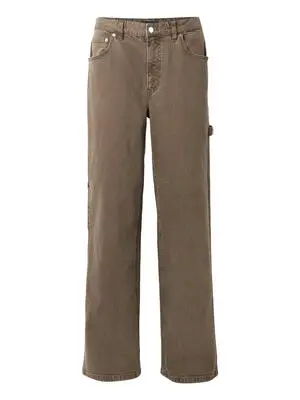 Tibi Mid-rise Tapered Jeans - Green