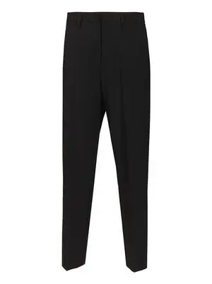 Emporio Armani Seersucker Tailored Pants - Black