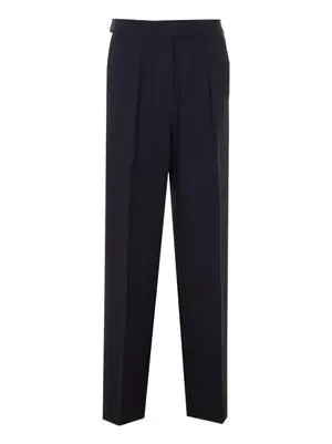 Patrizia Pepe Wide-leg Pants With Side Stripe Detail - Black