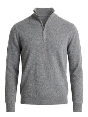 VINCE Vince Quarter-Zip Rib Knit Pullover