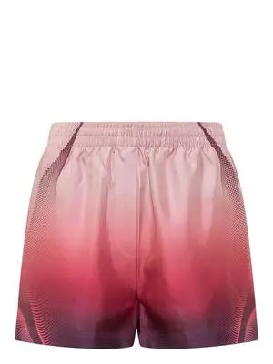 Casablanca Graphic Print Shorts - Red