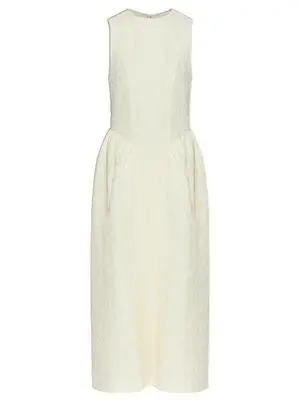 ROTATE BY BIRGER CHRISTENSEN Embossed Sleeveless Maxi Dress - Off White