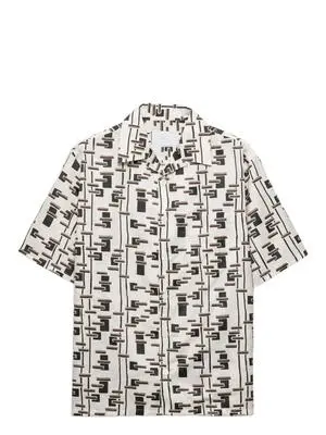 Prada Pattern-printed Short-sleeved Shirt - White