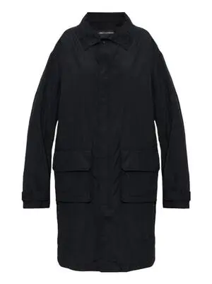Y3 Y-3 Long-Sleeve Collared Coat With Flap Pockets