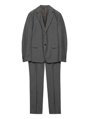 Prada Single-breasted Silk Suit - Slate Grey