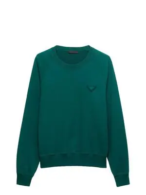 Prada Long-sleeved Sweatshirt - Bottle Of Green