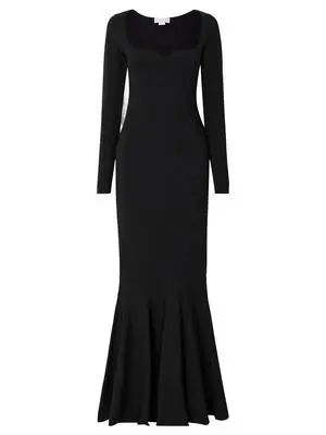 Stella McCartney Flared Stretch-jersey Bustier Gown - Black