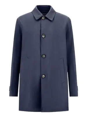 Herno Button-front Raincoat - Blue