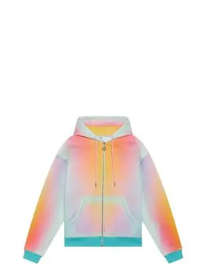 Casablanca Glass Zip Up Hooded Sweatshirt - Multicolor