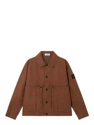 Stone Island Button Patch Jacket - Ochre