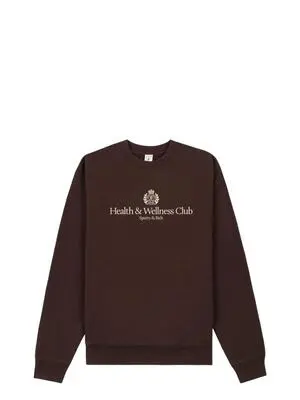 SPORTY  RICH Sporty & Rich Crewneck Sweatshirt With Logo Pattern - No