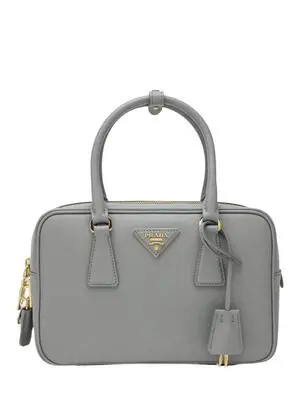 Prada Logo Shoulder Bag - Grey