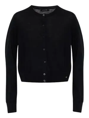 ANINE BING Button-fastening Cardigan - Black