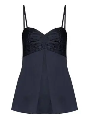 Zadig&Voltaire Ruched Satin Camisole - Black