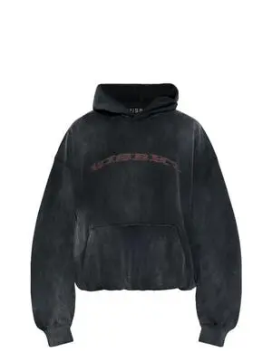 MISBHV Long Sleeve Hoodie With Hood, Cuffs, And Hem - Black