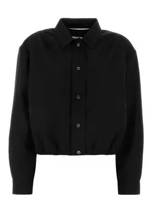 JIL SANDER Blouson Cropped Jacket - Black